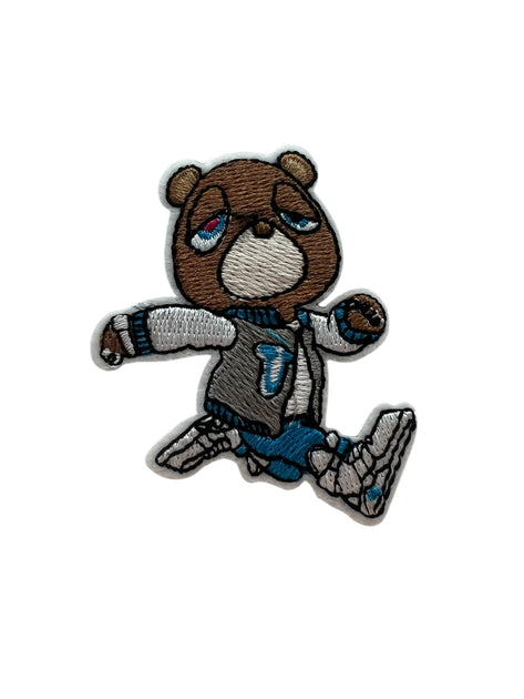 Bear running Embroidery Patch Patches | tshirtprintsnyc